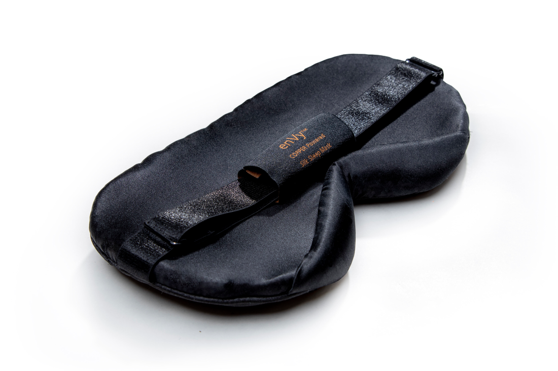enVy COPPER + HYLA Silk Sleep Mask | Contoured Blackout Comfort